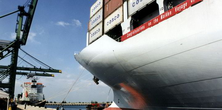 Cosco Shipping Lines boxship suffers cargo fire | TradeWinds