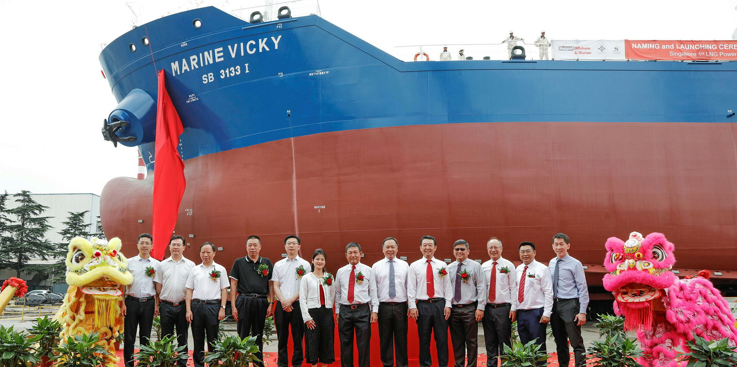 Keppel launches Singapore’s first dual-fueled bunker tanker | TradeWinds