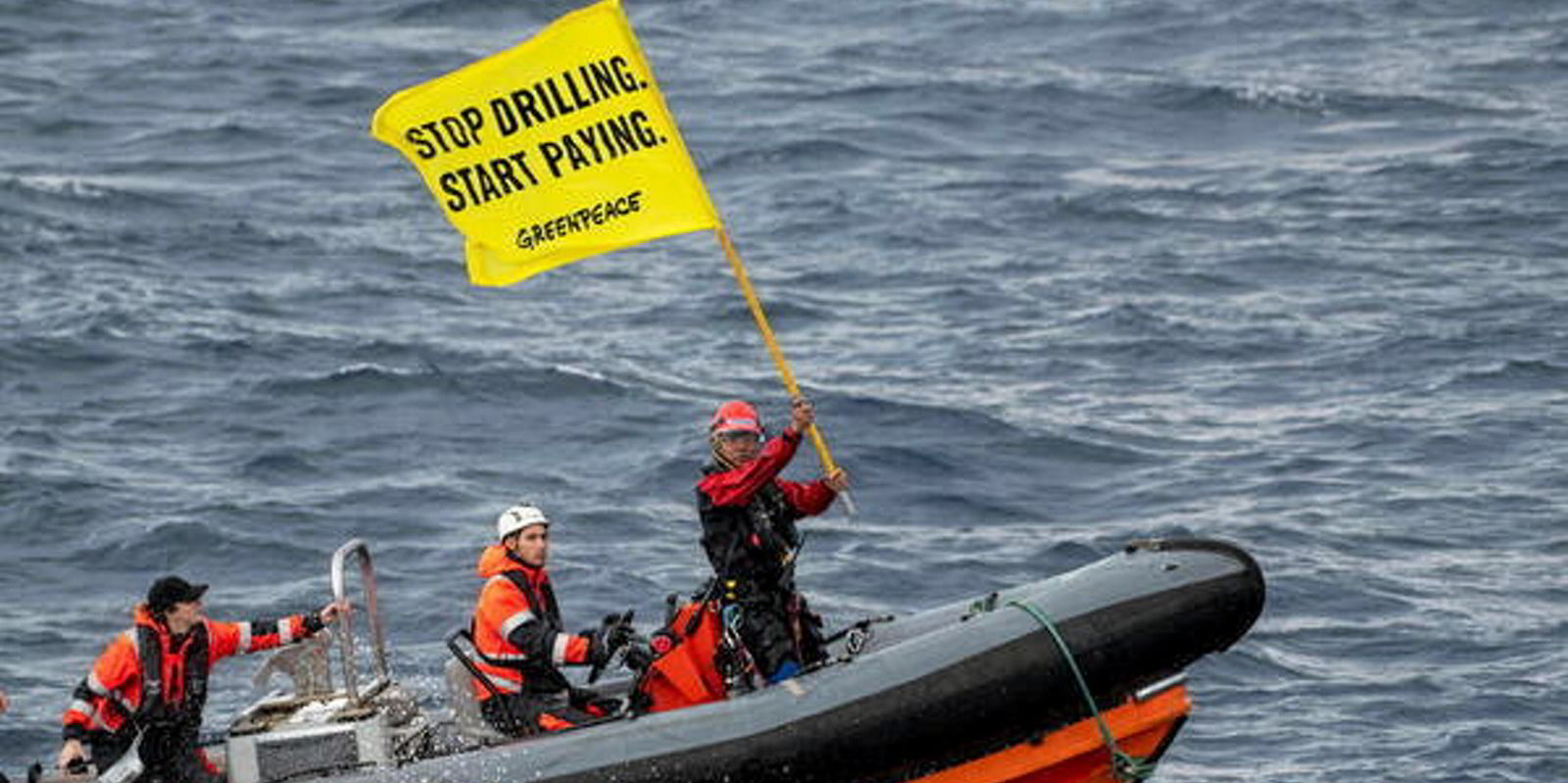 Greenpeace activists board heavy-lift ship carrying Shell FPSO ...