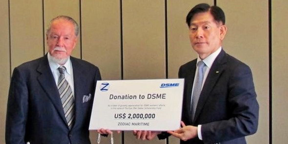 Daewoo Shipbuilding gets a $2m donation from Eyal Ofer’s Zodiac ...