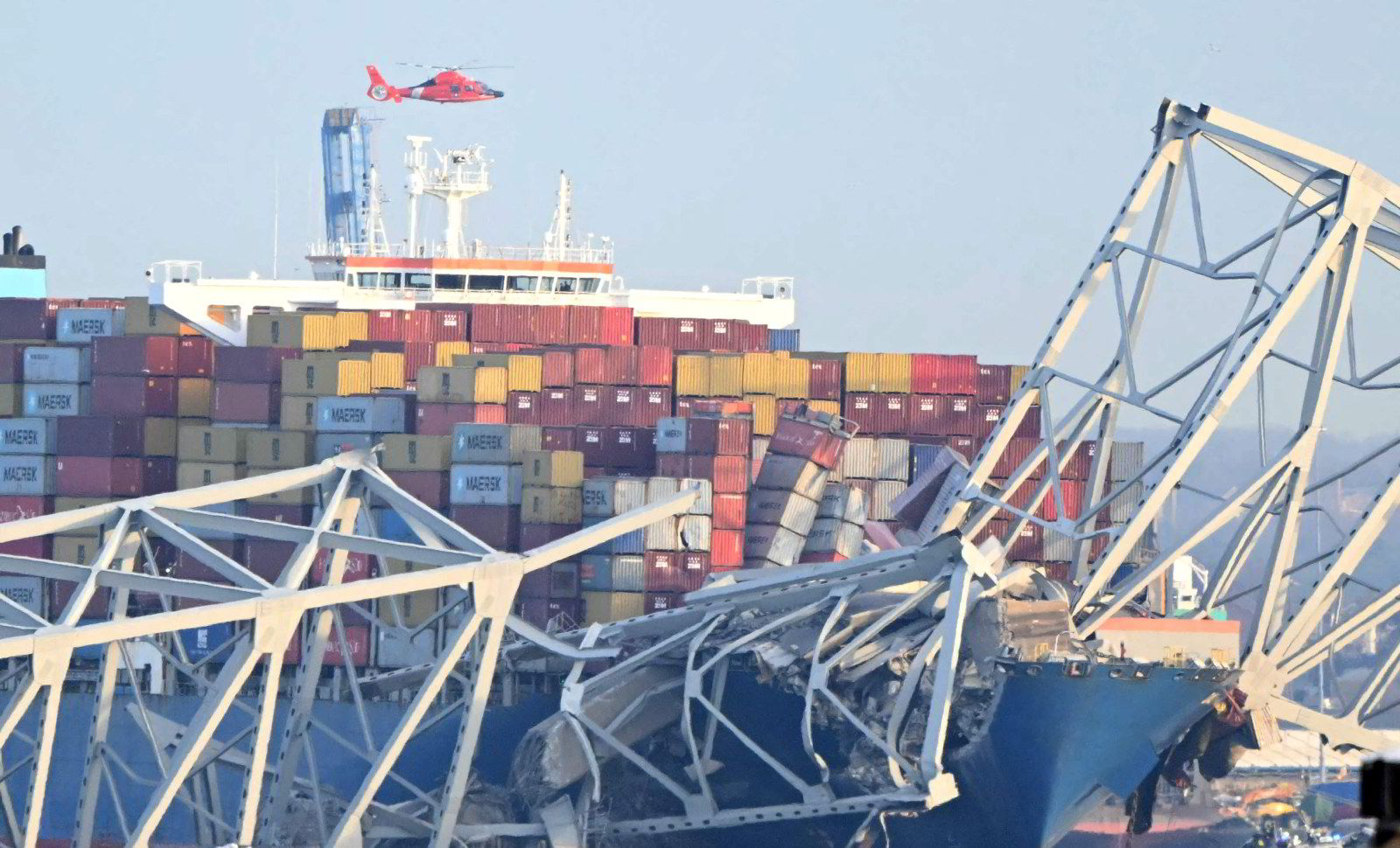 In pictures: Container ship collides with Baltimore bridge causing ...