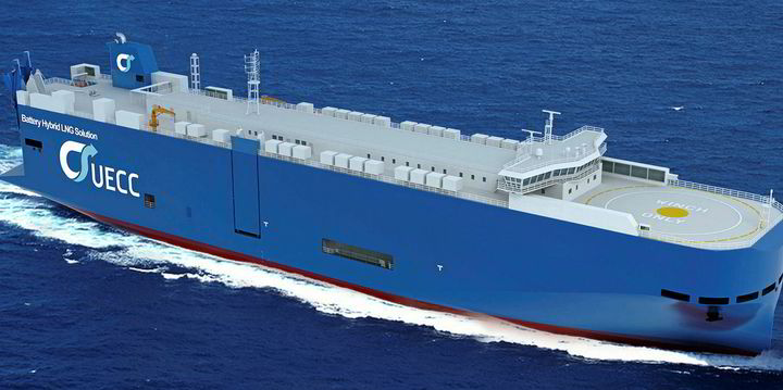 UECC pioneers in car carriers with low-emission design | TradeWinds