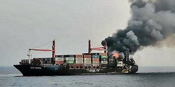 Seafarers evacuated from burning container ship off Saudi Arabia ...