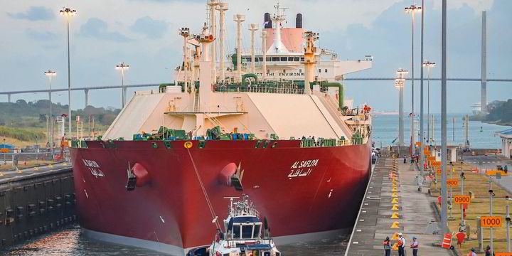 First laden Q-Flex LNG carrier squeezes through Panama Canal | TradeWinds