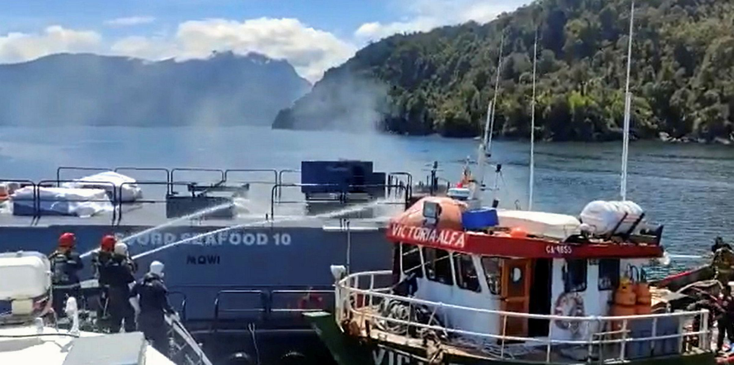 Mowi Chile feed barge catches fire | IntraFish.com