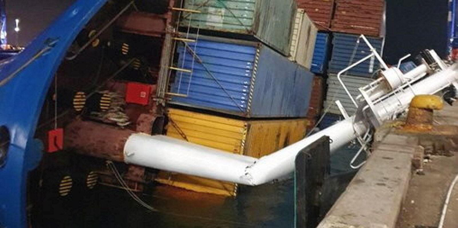 Video: Dramatic moment ex-Russian boxship capsizes in port | TradeWinds