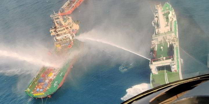 VIDEO: Three dead as offshore vessel catches fire near Indian coast ...