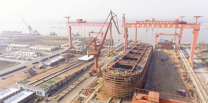 Three killed after shipbuilding gantry crane topples at Wuhu Shipyard ...